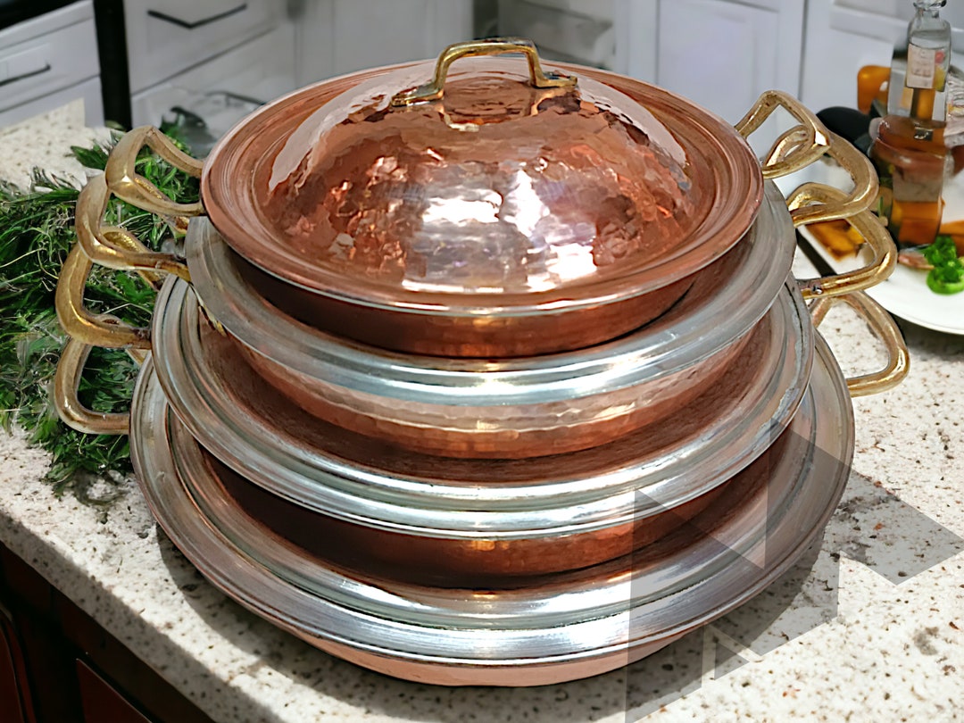 Cooking Pot Copper Copper Cooking Pan Set Cook Pot Antique Copper ...