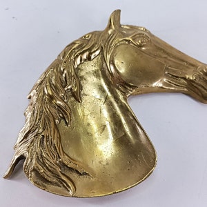 Brass Horse Head Hanging on the Wall, Antique Solid Brass Horse Head - Etsy