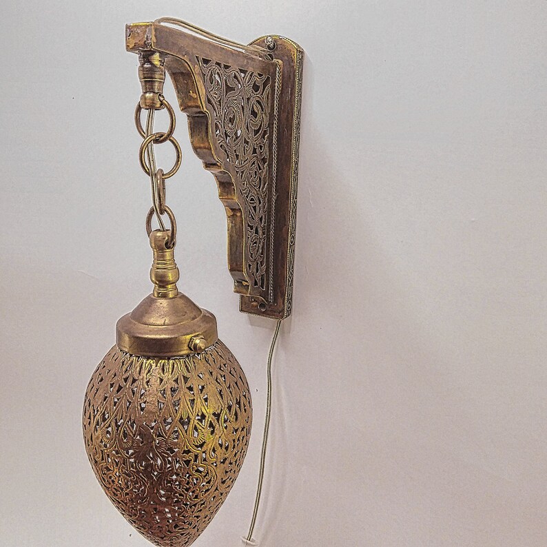 Moorish Wall Sconce Lampsmorocco Lamp Mid Century - Etsy