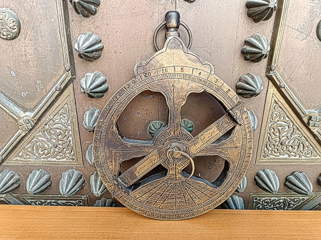 Brass Astrolabe Maritime Navigational Astrological Calendar , Antique ...