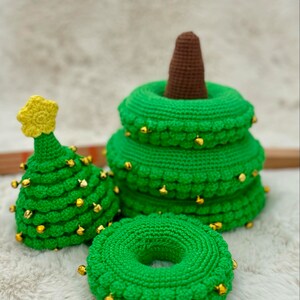 Christmas Tree Crochet Pattern, PDF Download, Ring Stacker Xmas ...