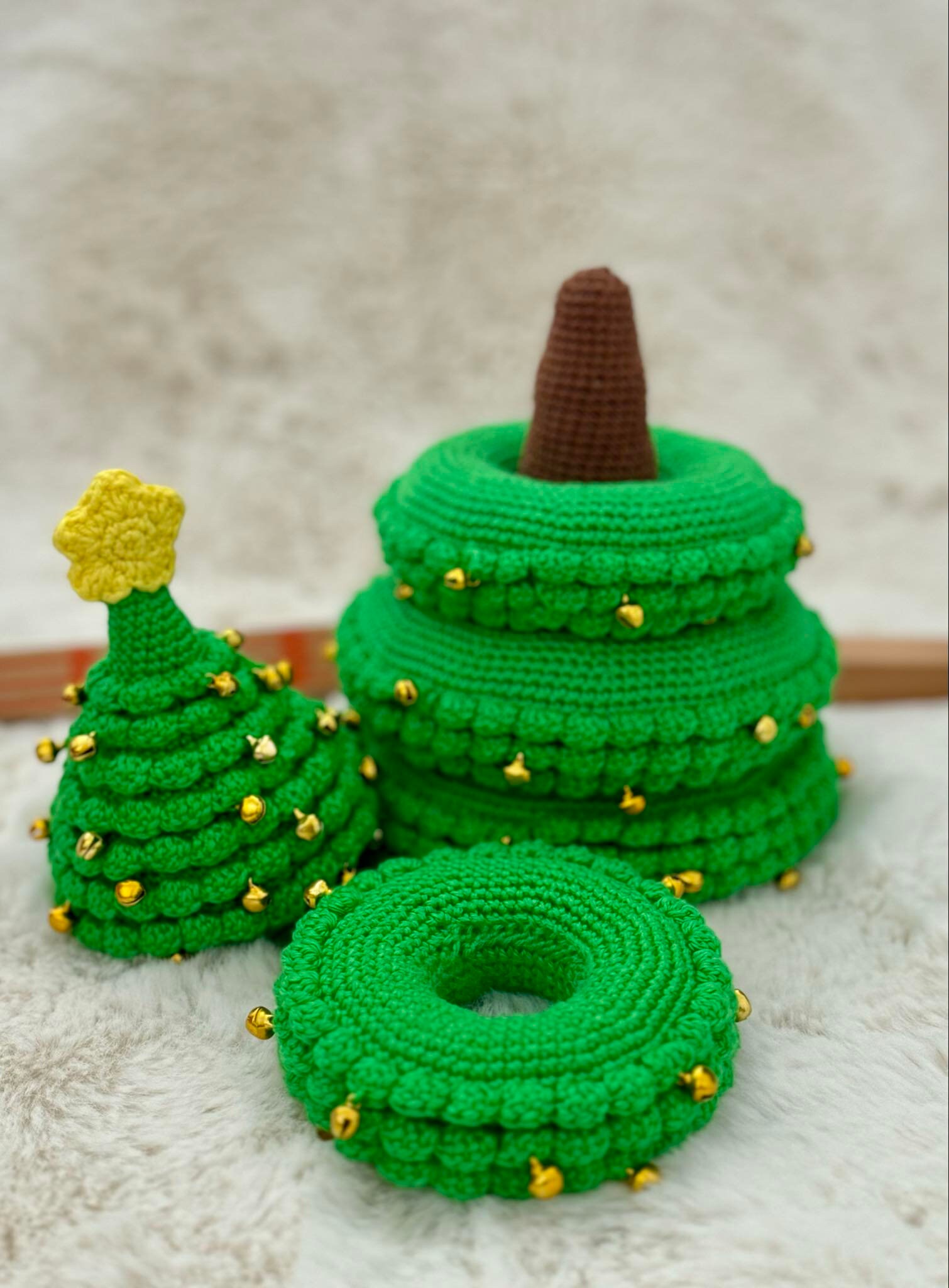 Christmas Tree Crochet Pattern, Amigurumi Ring Stacker (PDF Download ...