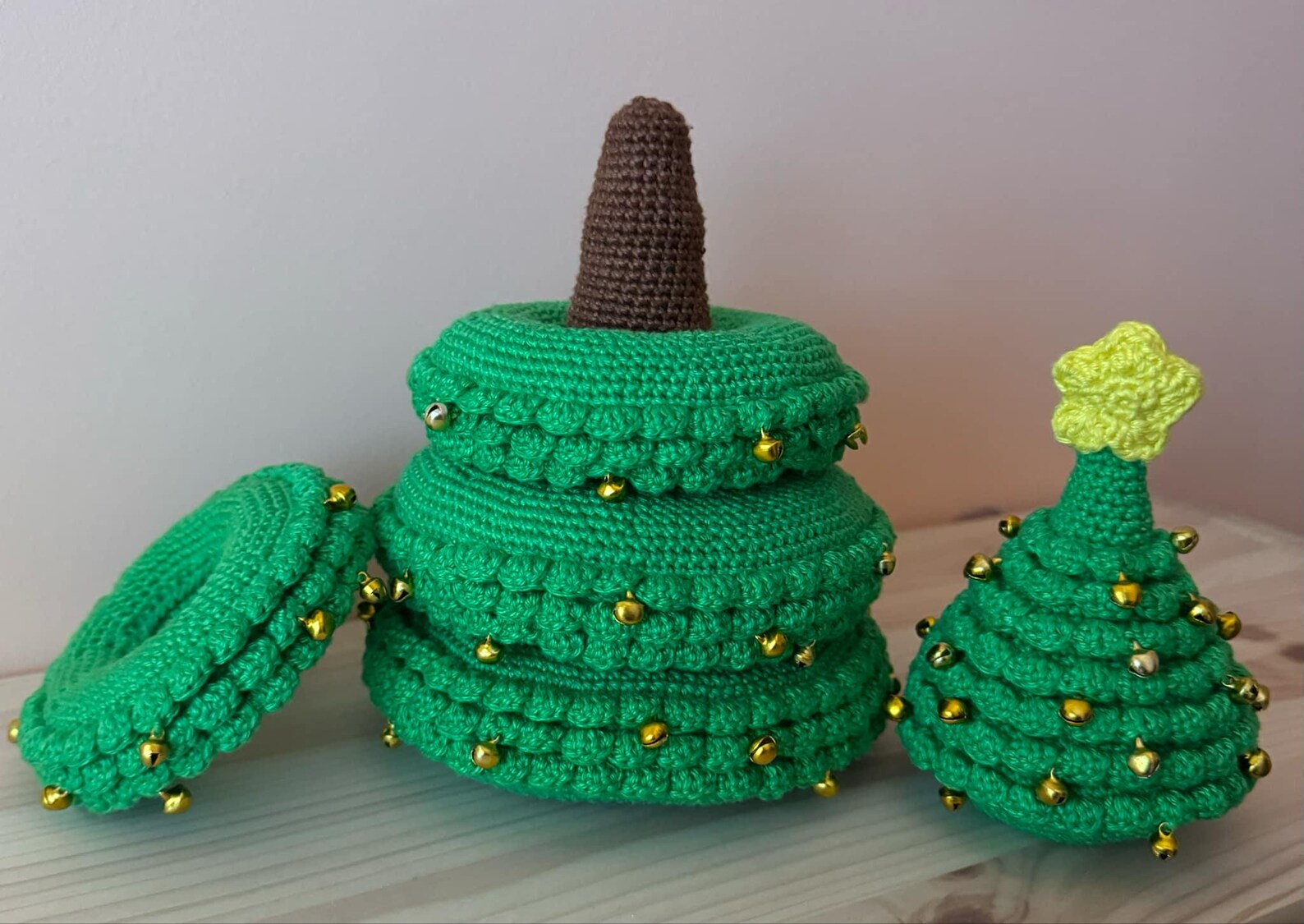 Christmas Tree Crochet Pattern, Amigurumi Ring Stacker (PDF Download ...