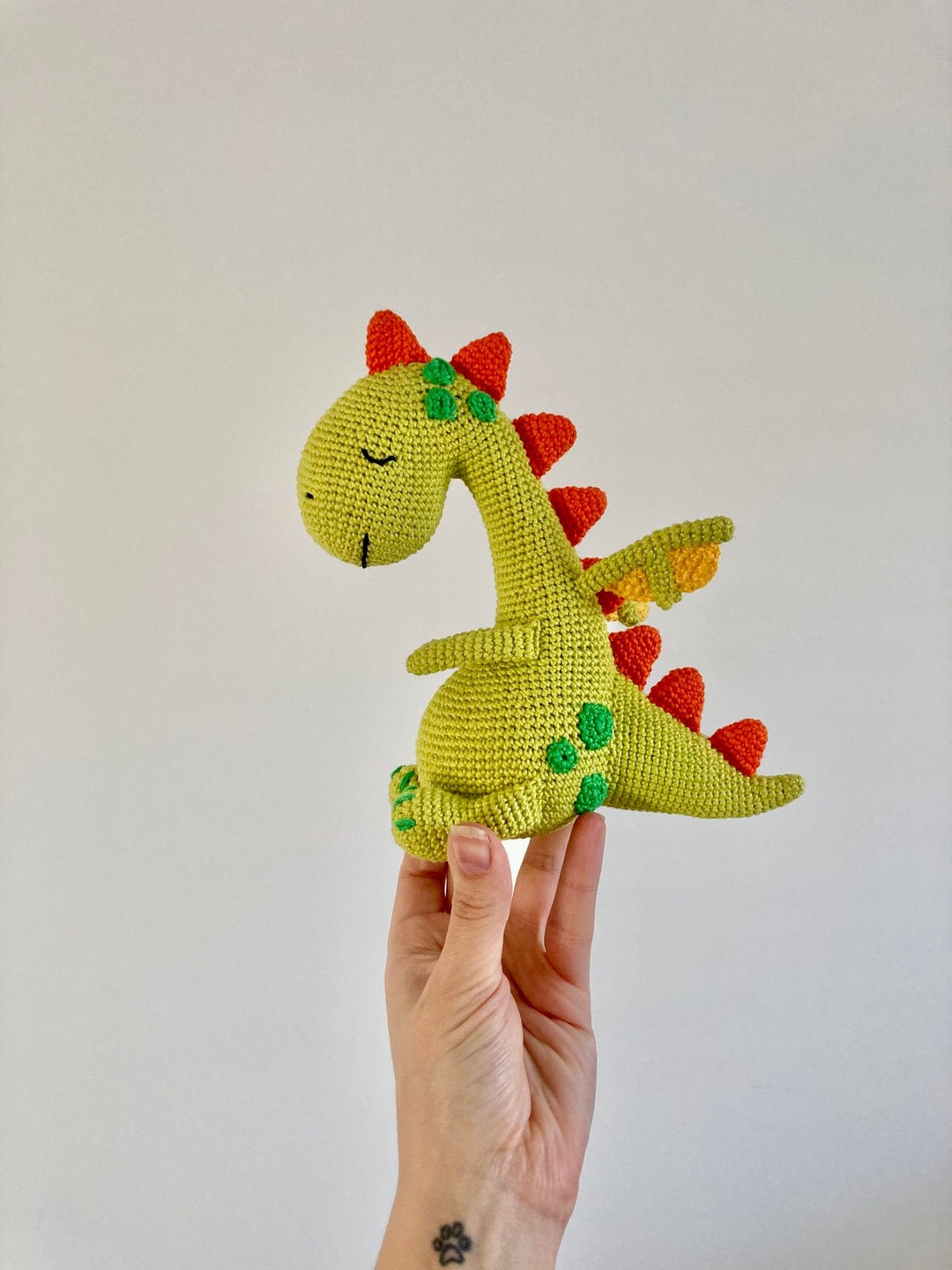 Tim the Dragon/ Cute Crochet Dragon Pattern/ Crochet Dragon Pattern ...