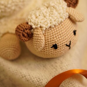 Crochet PDF Pattern for Sheep/ Cute Baby Sheep Crochet Stacking Toy ...