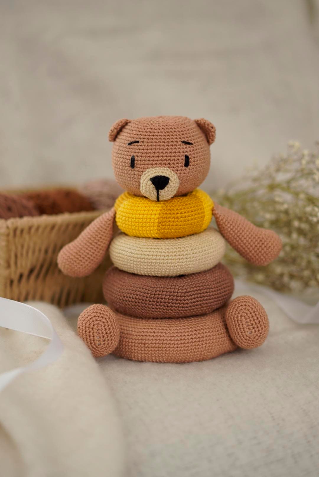 Crochet Baby Bear Stacking Toy Pattern (PDF Download) - Etsy