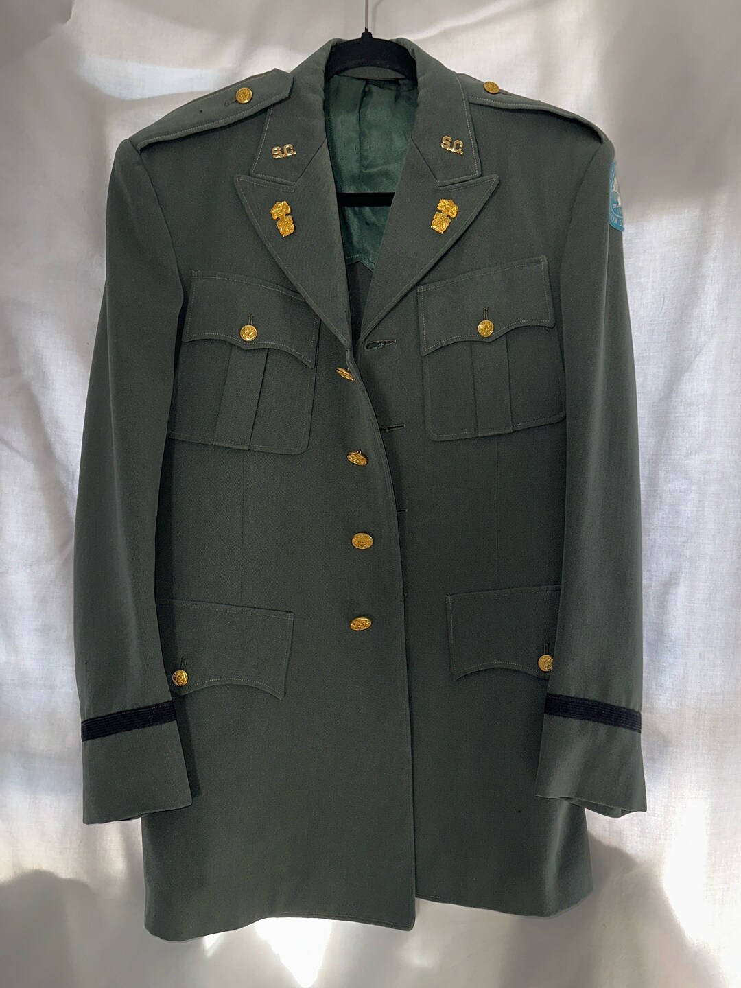 Military Dress Uniform Jacket Size Medium With Pins From the Citadel ...
