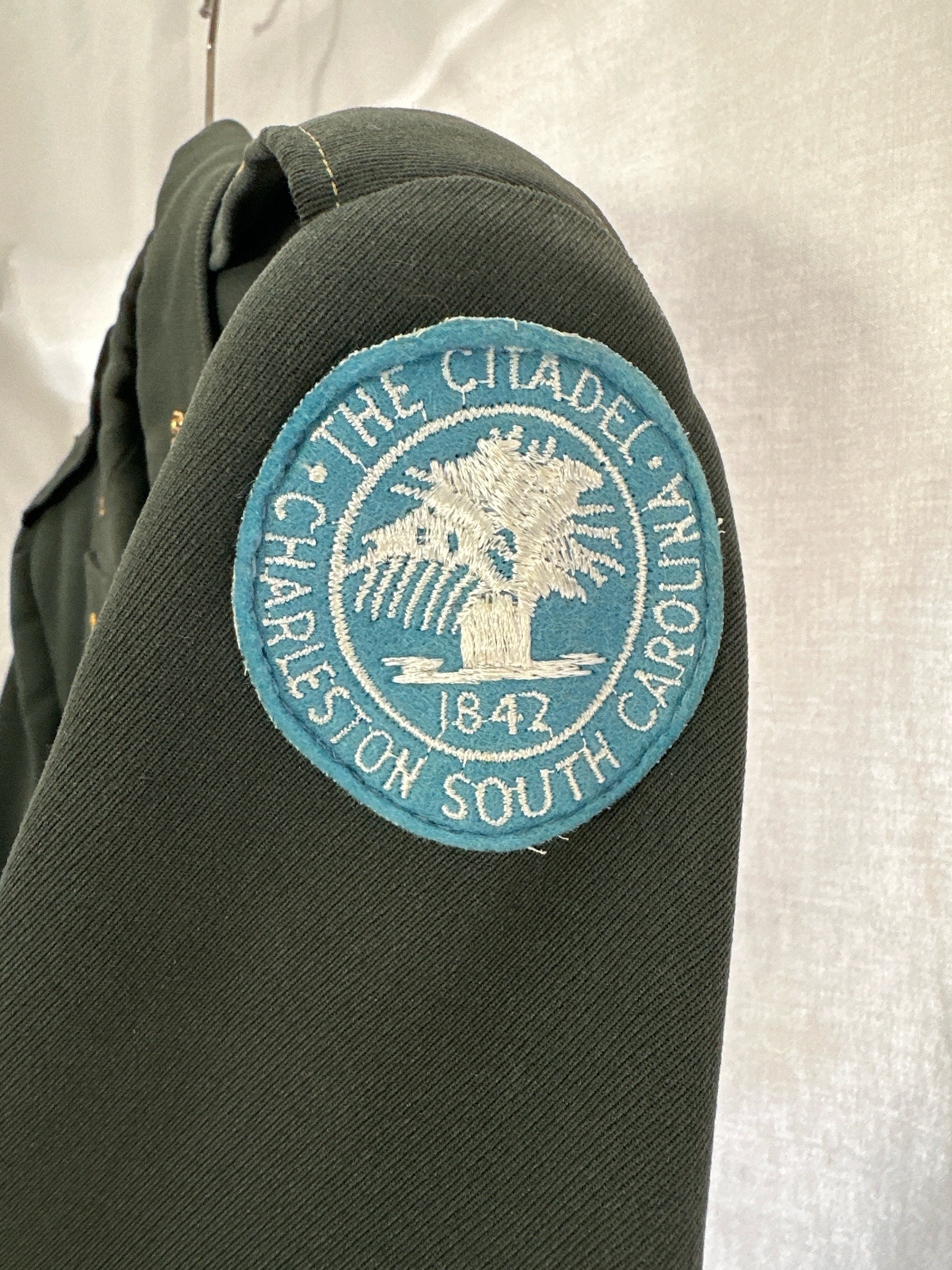 Military Dress Uniform Jacket Size Medium With Pins From the Citadel ...