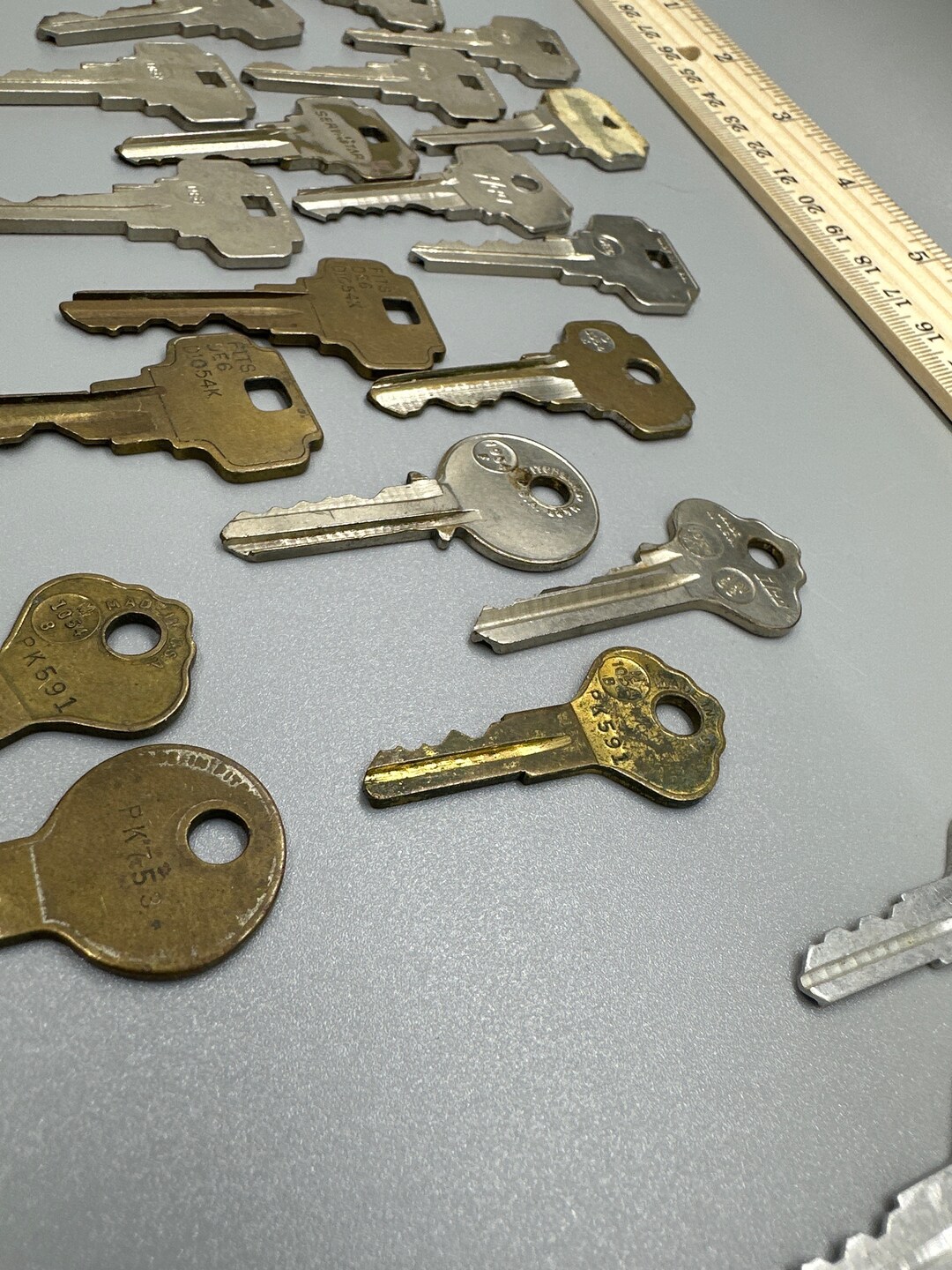 20 Lock Keys Vintage Assorted Servistar ILCO Taylor 1054 DE6 PK906 ...