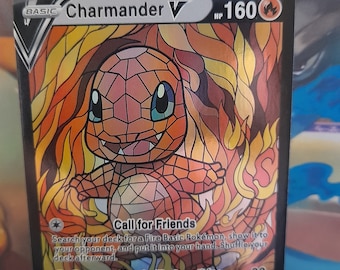 Charmander V Card - Etsy