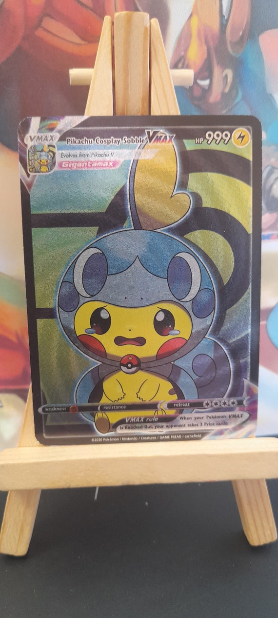 Pokémon Pikachu Cosplay Sobble Vmax Custom ANG Card - Etsy