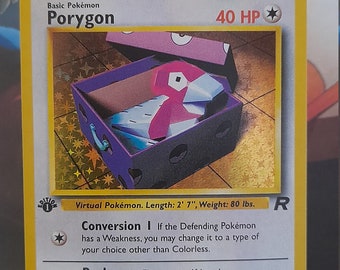 Porygon Card - Etsy