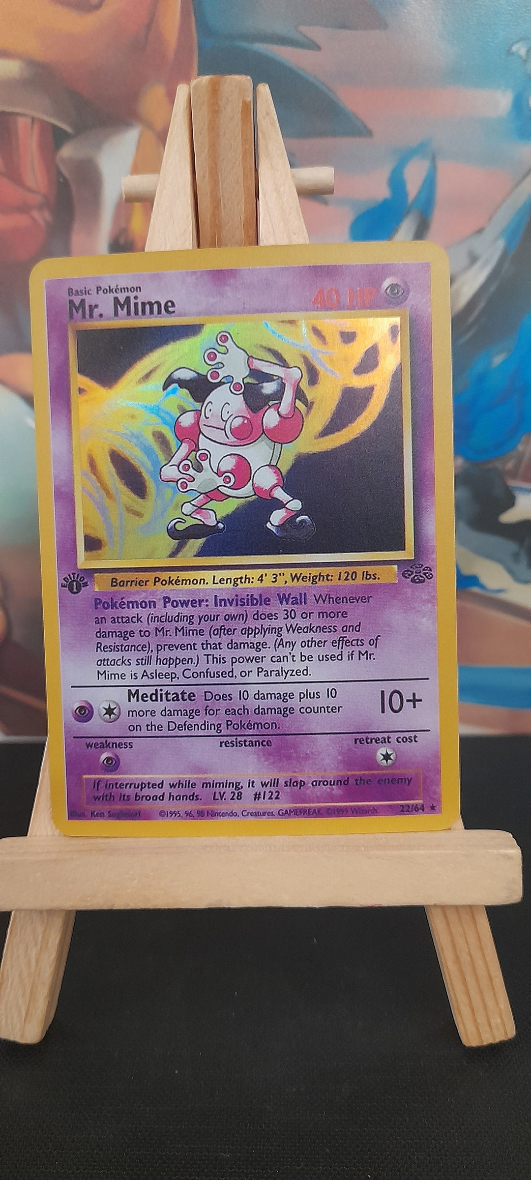 Pokémon Mr.mime Card 22/64 Jungle V2 Edition 1 Custom ANG - Etsy