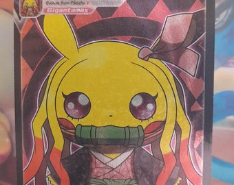Cosplay Pikachu Card - Etsy