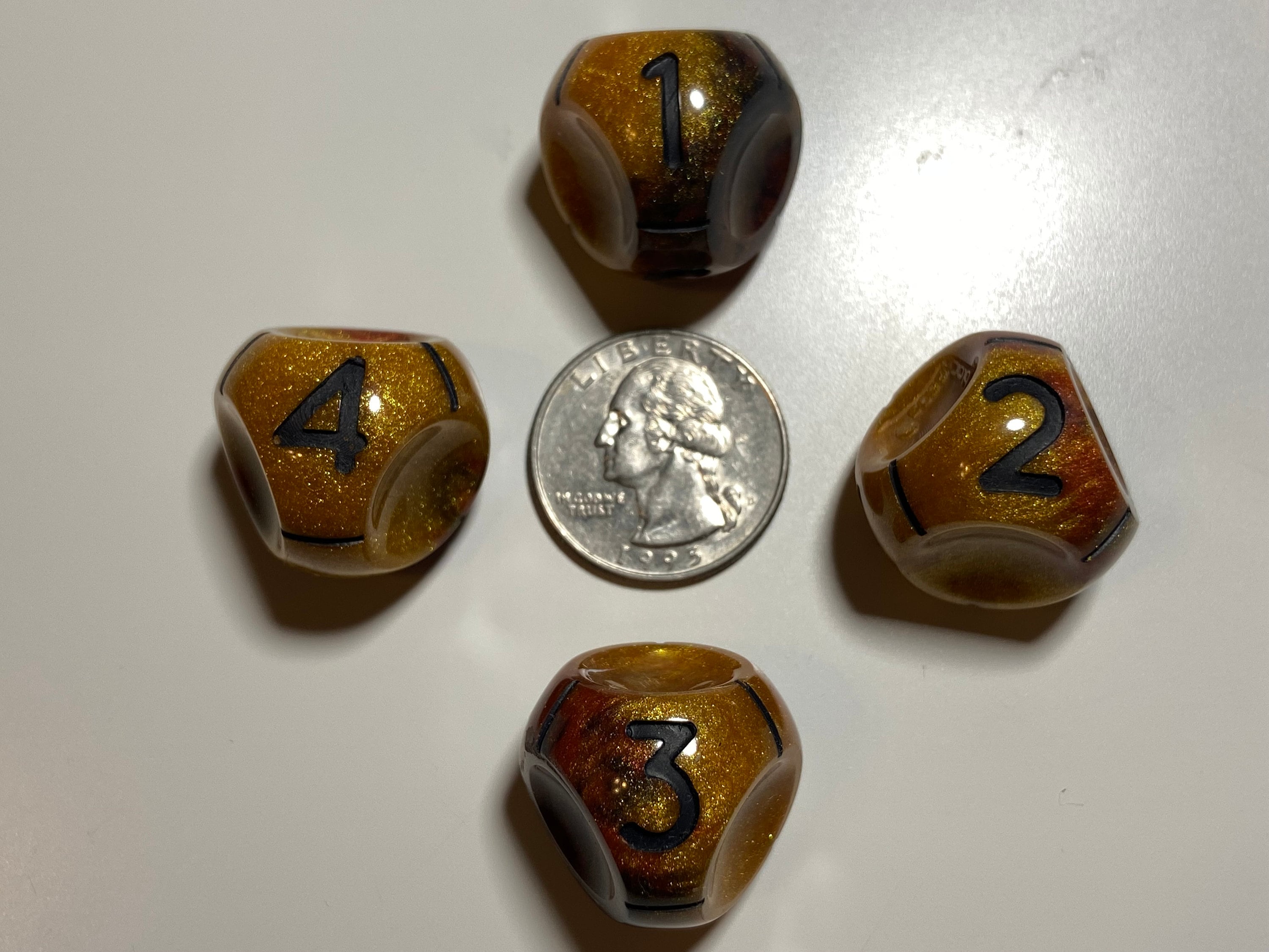 Games & Puzzles Dice & Tile Games Spherical Blue Mist/Gold Magic ...