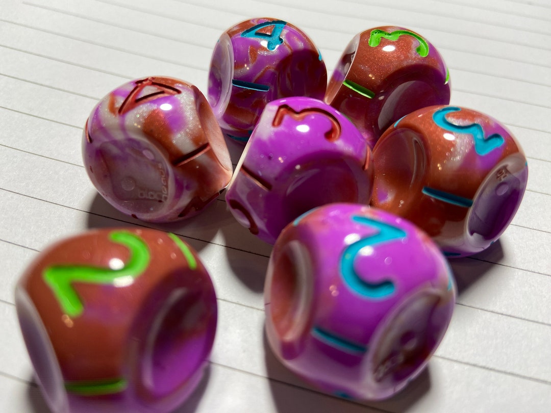 Magic Missile D4 Die, Spherical, Neon Purple & Rosewood - Etsy