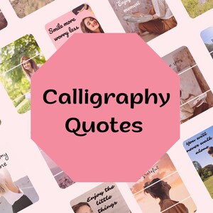 30 Calligraphy Instagram Post Templates / Positive Vibe Quotes - Etsy
