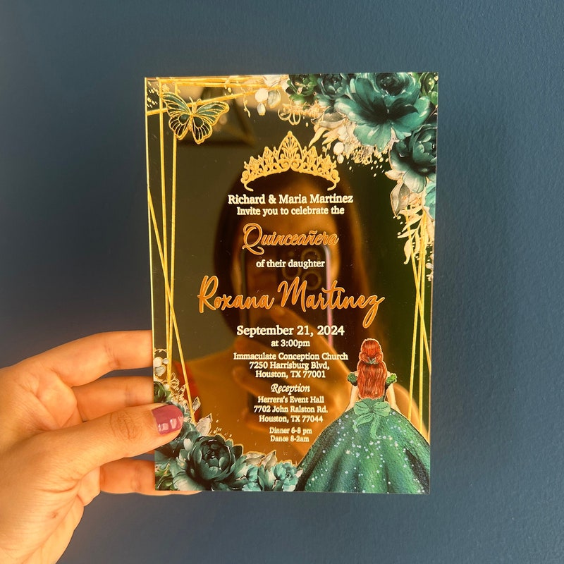 Mirror Invitation - Etsy