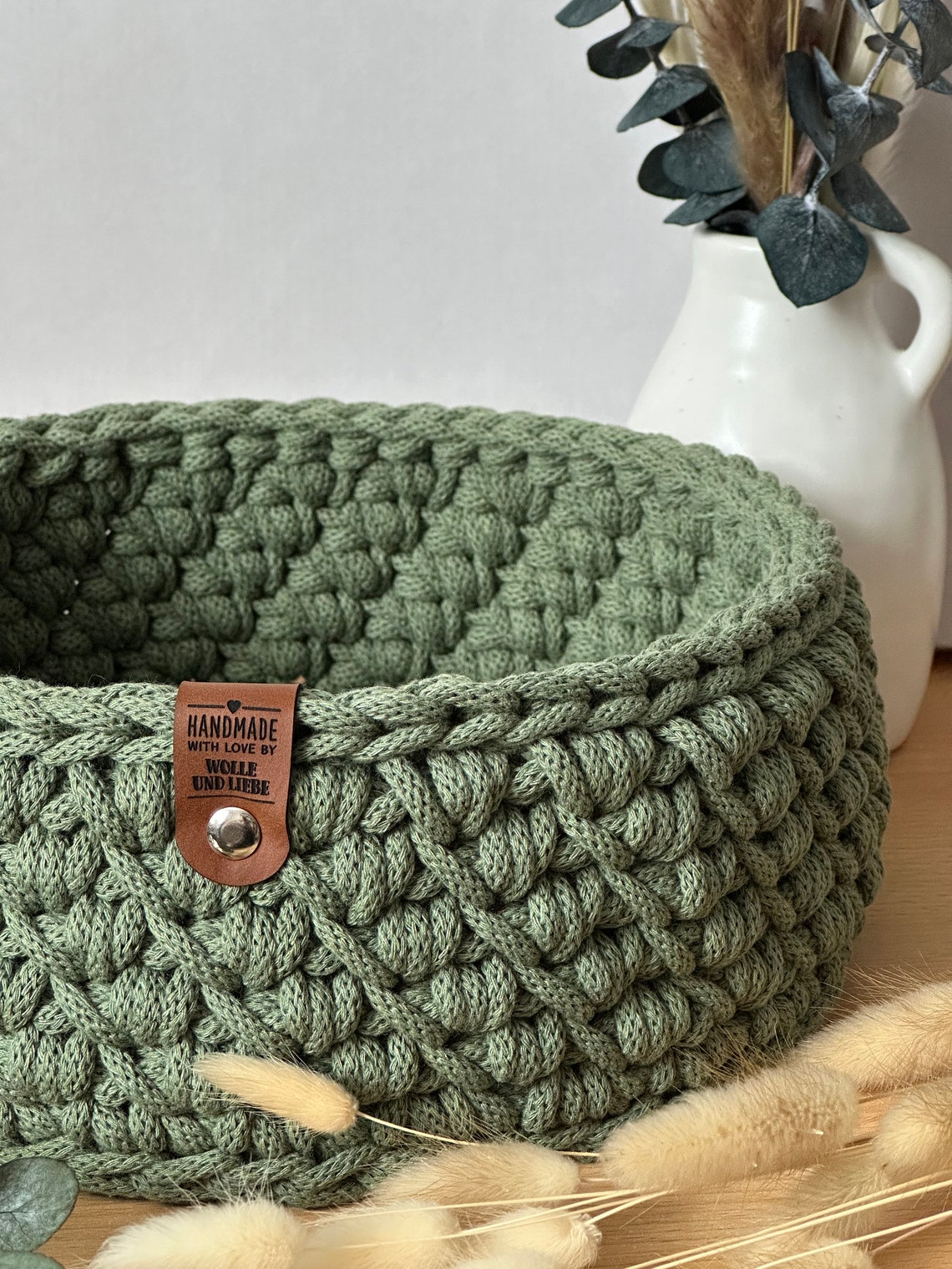 Modern Bread Basket, Kitchen Helper, Crocheted Basket, Gift Idea ...