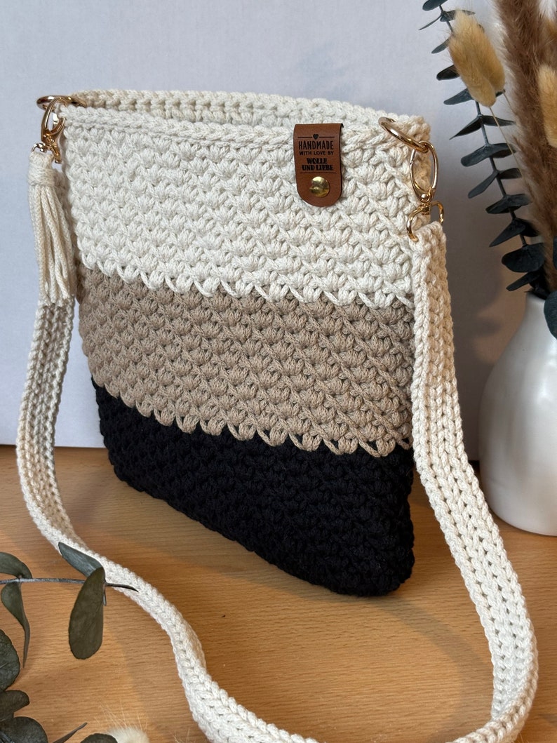 Crocheted Bag | Shoulder Bag | Boho | Gift Idea | Crochet Bag | Large ...