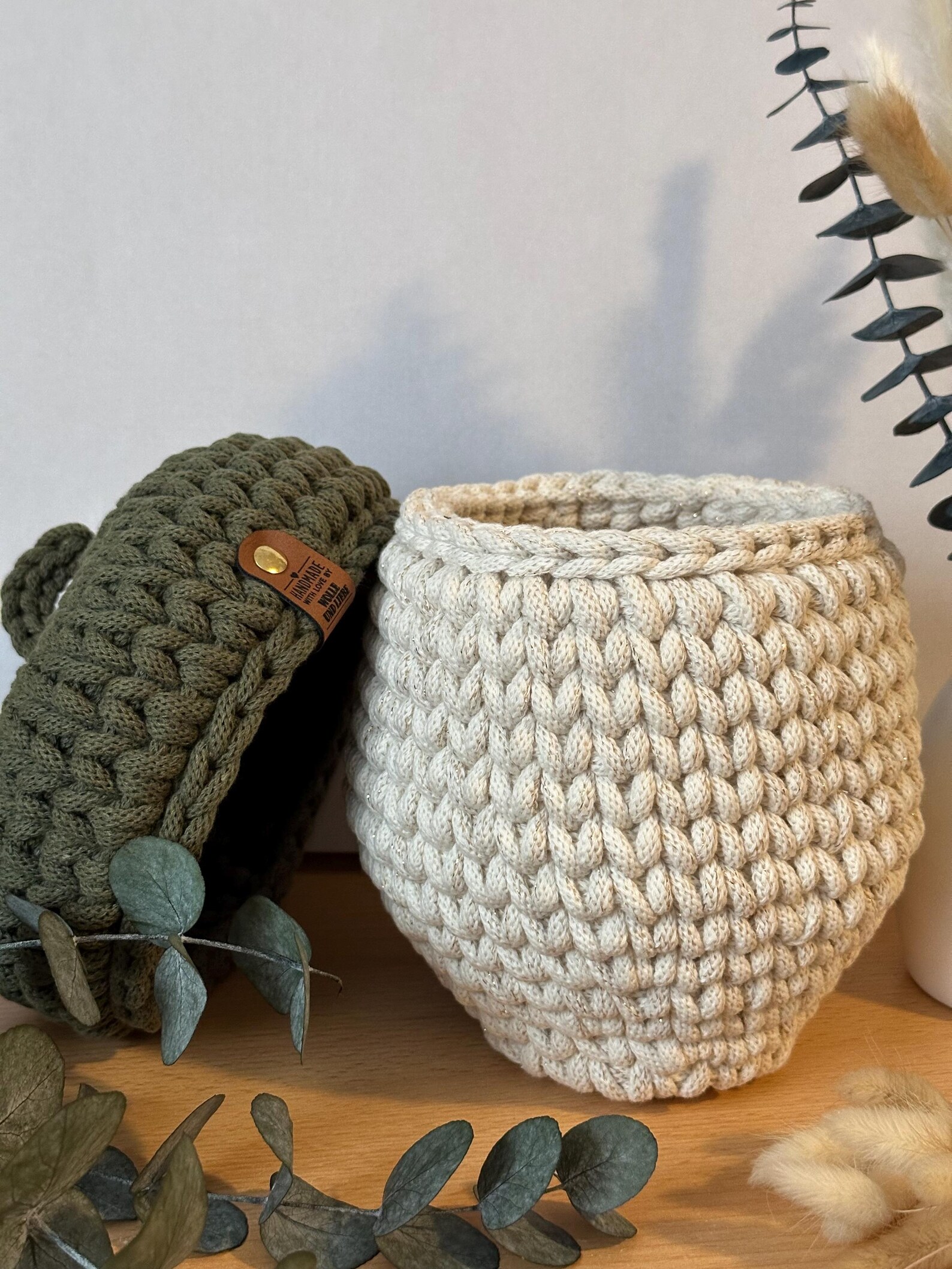 Large Acorn Basket | Acorn Basket | Crochet Basket | Acorn Basket ...