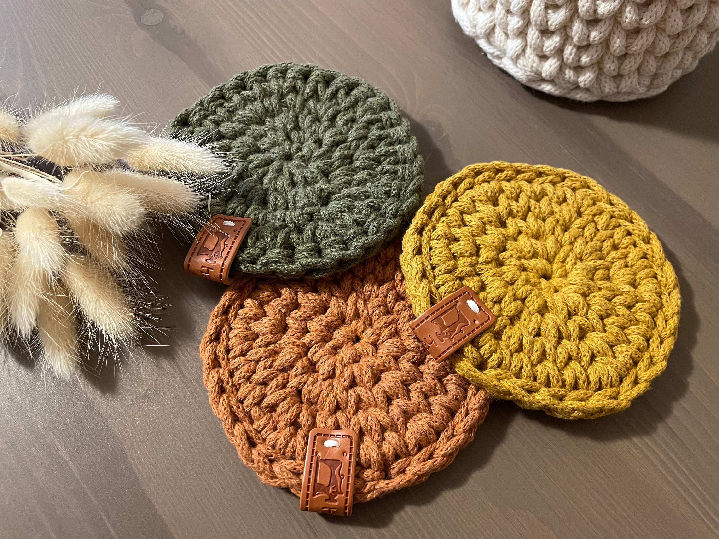 Coasters Crocheted Glass Coasters | Modern Design | Coaster Kitchen ...