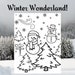 Winter Coloring Page, Coloring Sheet for Classrooms, Snowman Coloring ...