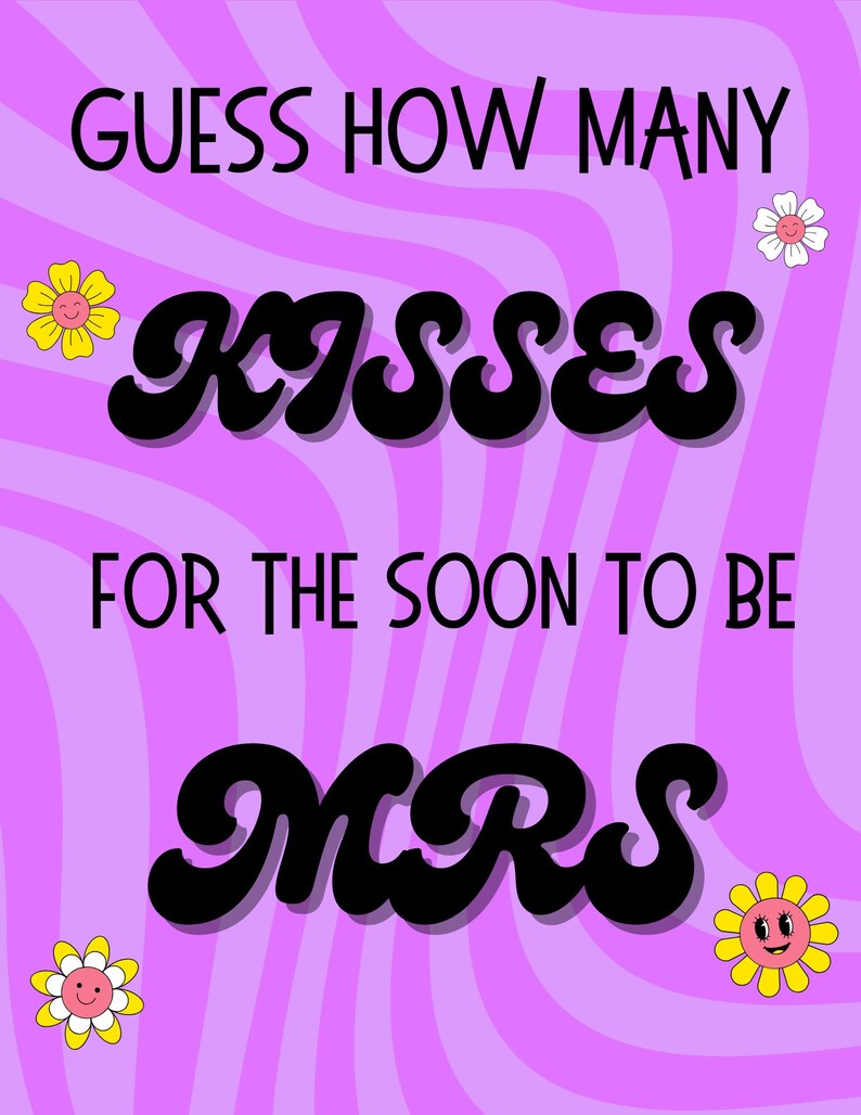 Groovy Bridal Shower Games Bachelorette Party Games Instant Download