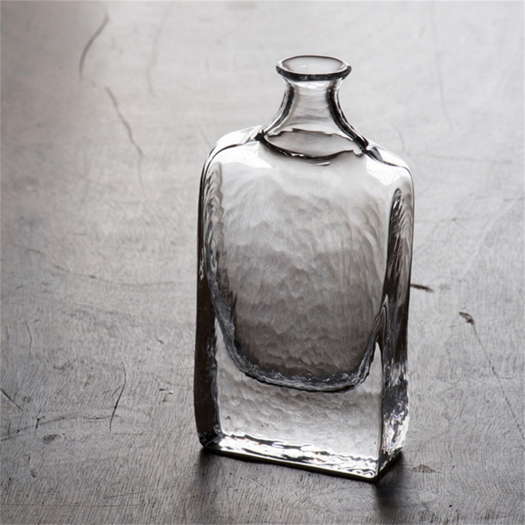 Xishan Fanghao Handmade Glass Corner Bottle Square Bottle Wine Vessel ...