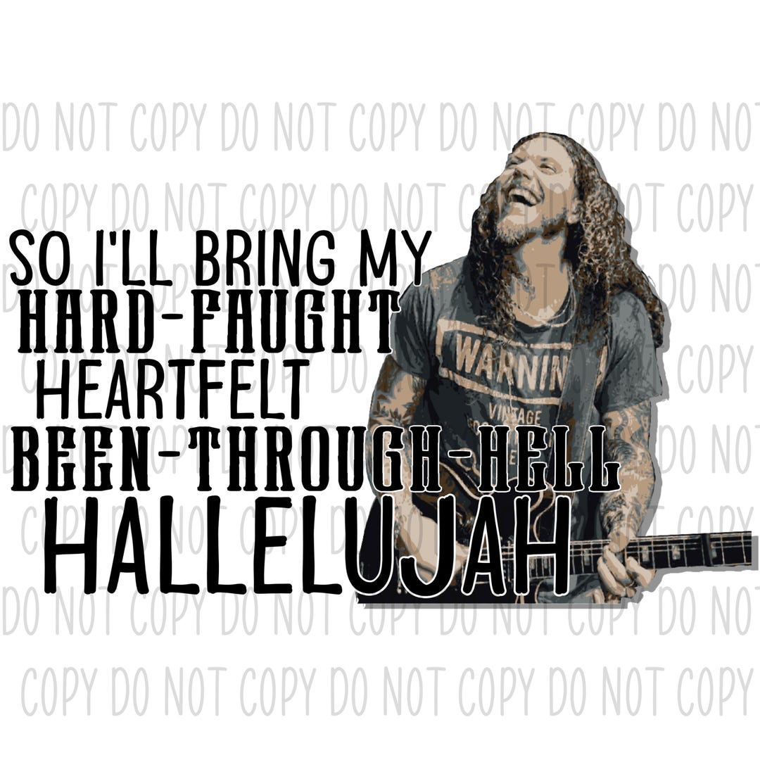 Hard Faught Hallelujah Png Digital - Etsy