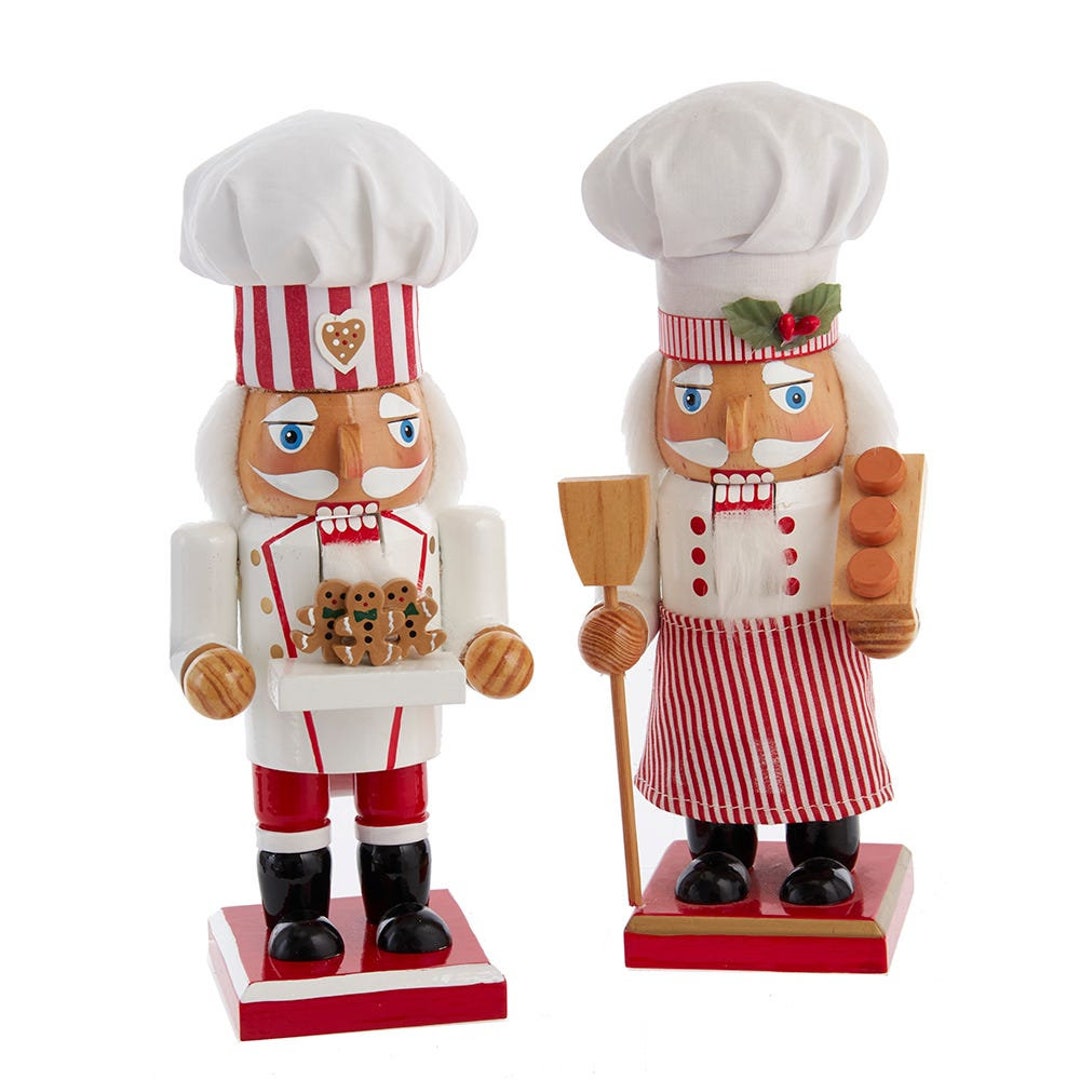 9" Chef Nutcrackers, 2 Assorted - Etsy