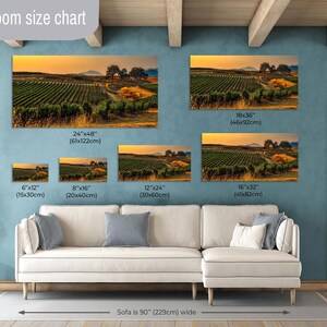 Napa Valley Print, Vineyard Wall Art, California Winery Landscape ...