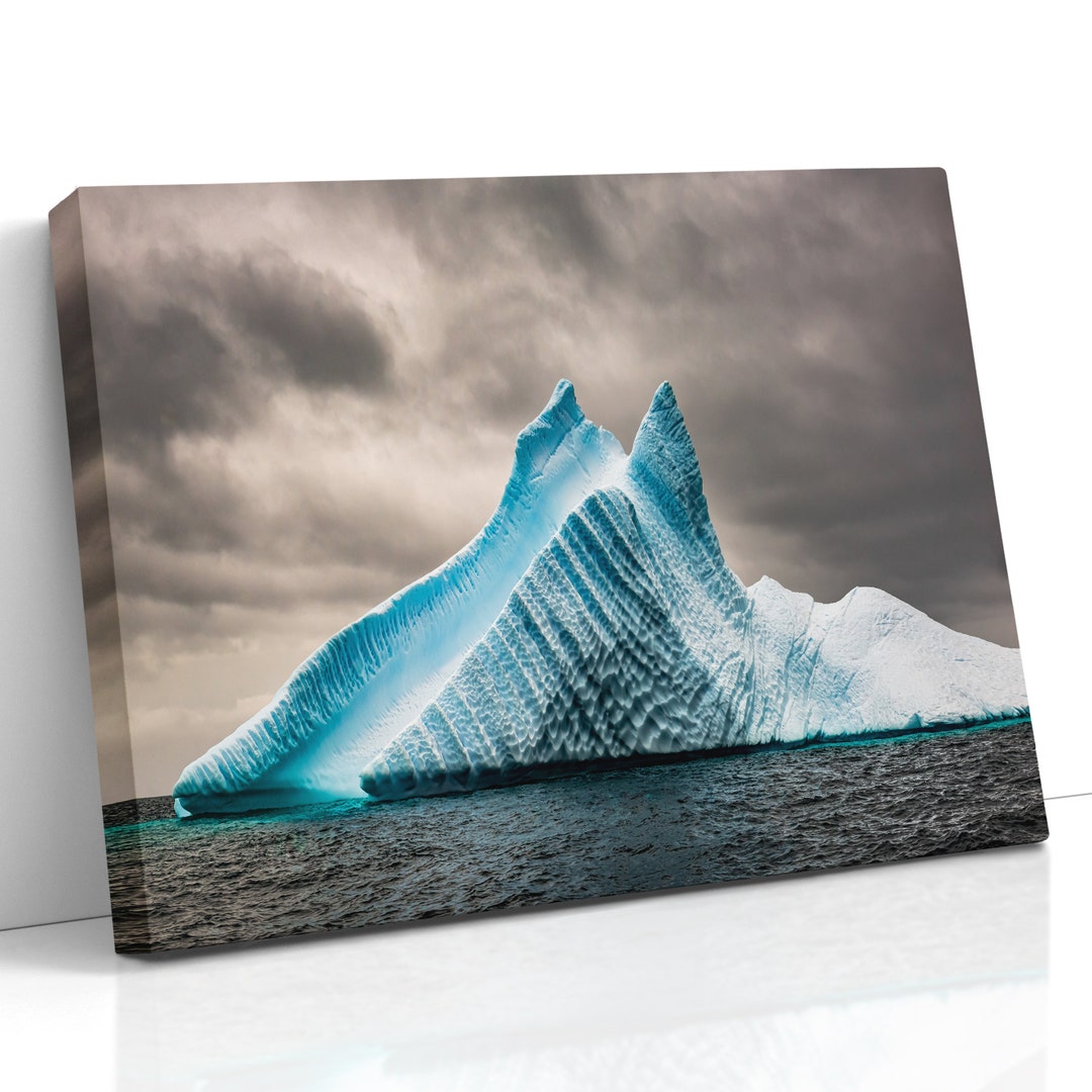 Iceberg Wall Art, Antarctic Photography, Artic Art, Blue Iceberg Print ...