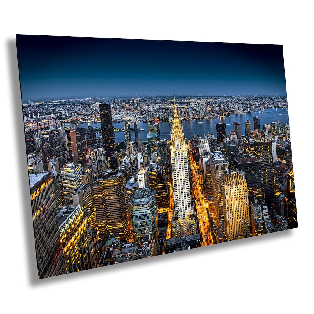 New York City Skyline, Fine Art Print, Cityscape, Huge Canvas, Modern ...