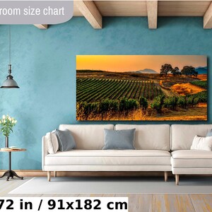 Napa Valley Print, Vineyard Wall Art, California Winery Landscape ...