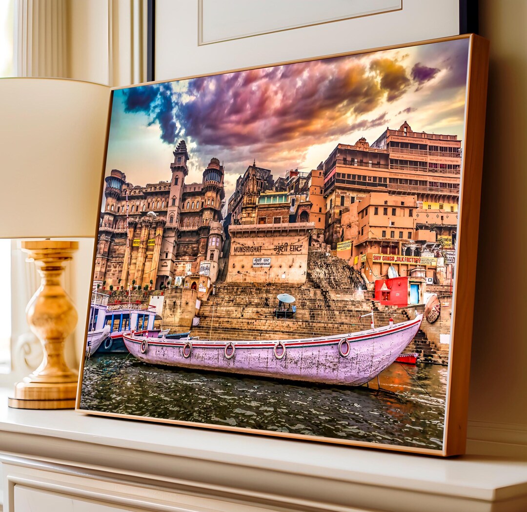 Varanasi Wall Art, Ganges River Print, India Spiritual Photo, Sacred ...