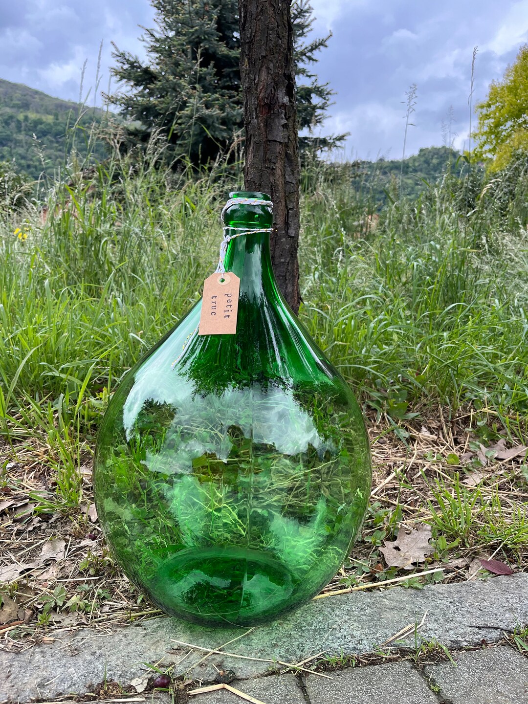 Demijohn - 10 Liter Jar - Transparent Glass - External Jar Internal Jar ...