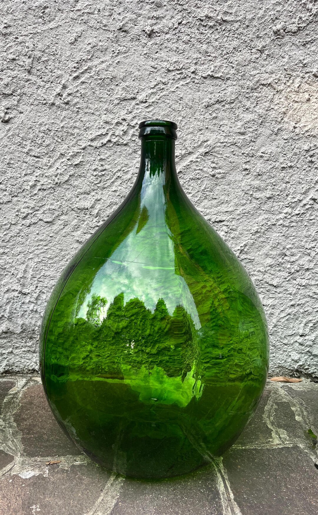 Demijohns 54 Liters Italian - Dark Green Glass Vase 66cm Demijohns XXL ...