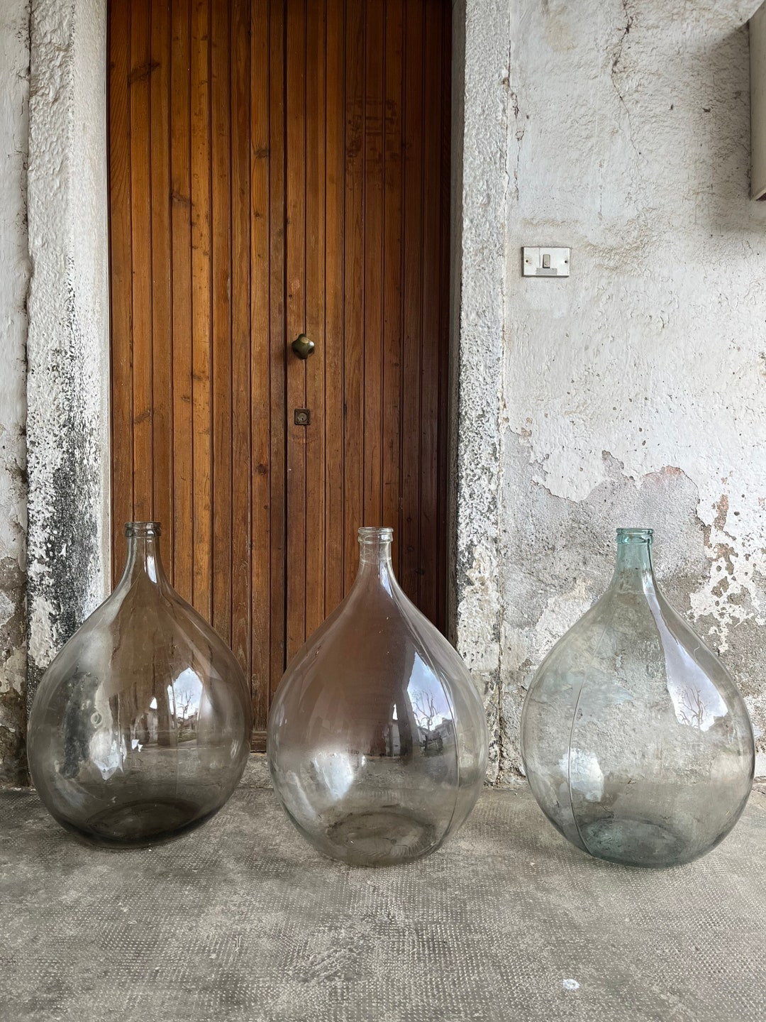 Demijohn 54 Liters / Transparent Color White / Floor Vase / 54 Liters ...