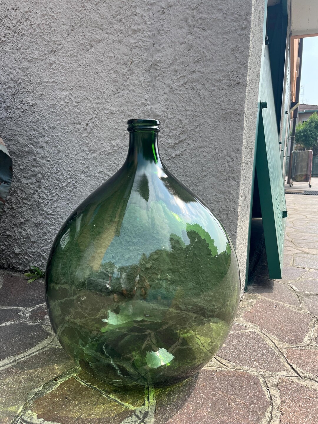 Demijohn 54 Liters / Green Color / Floor Vase / 54 Liters Glass Vase ...
