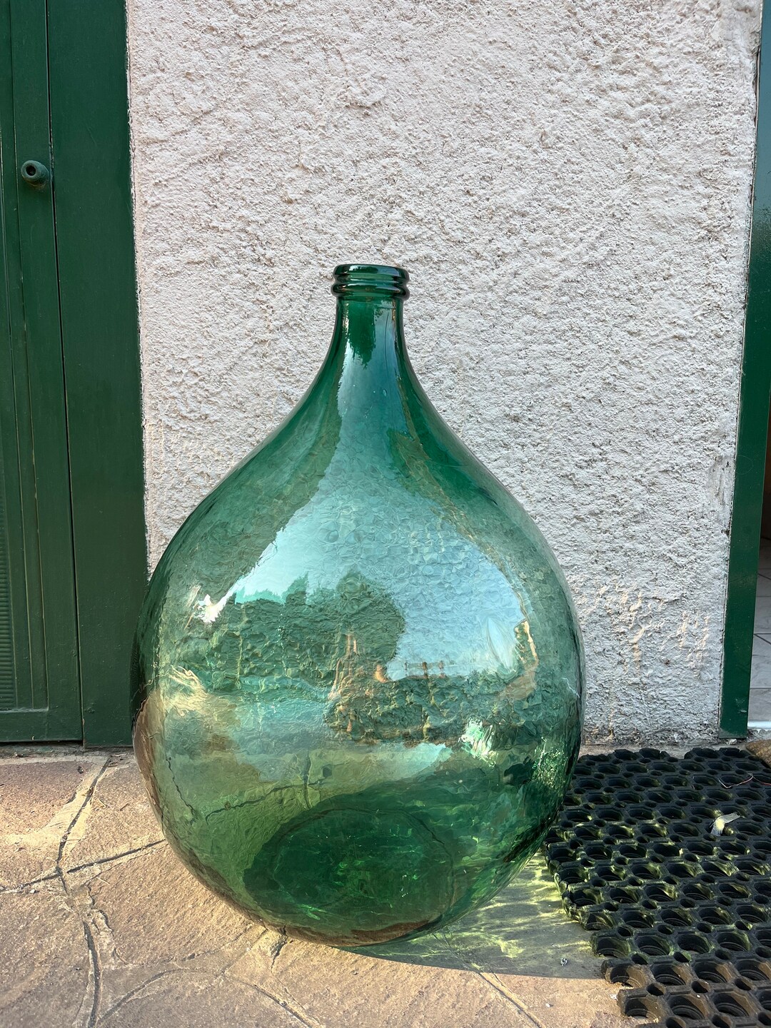 Demijohn 54 Liters Glass Vase Demijohns 66 Cm XXL Blue Color Glass ...