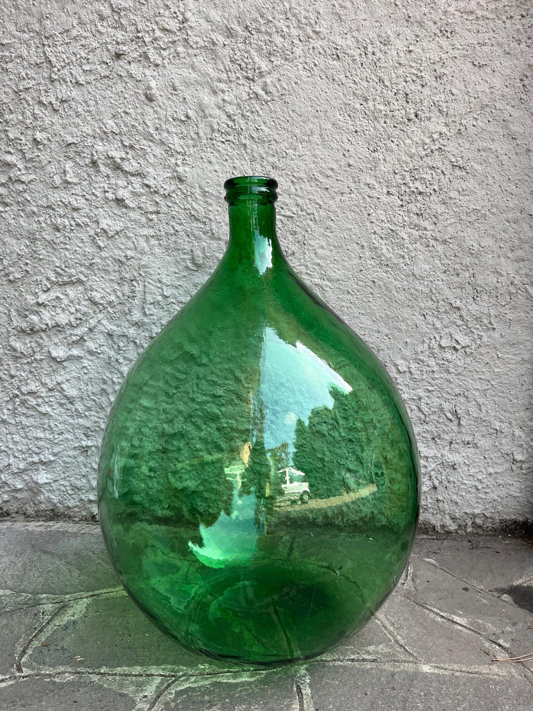 Demijohn 54 Liters / Green Color / Floor Vase / 54 Liters Glass Vase ...