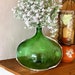 Round Flat Demijohn Table Vases Design Green Demijohns Green Onion Vase ...