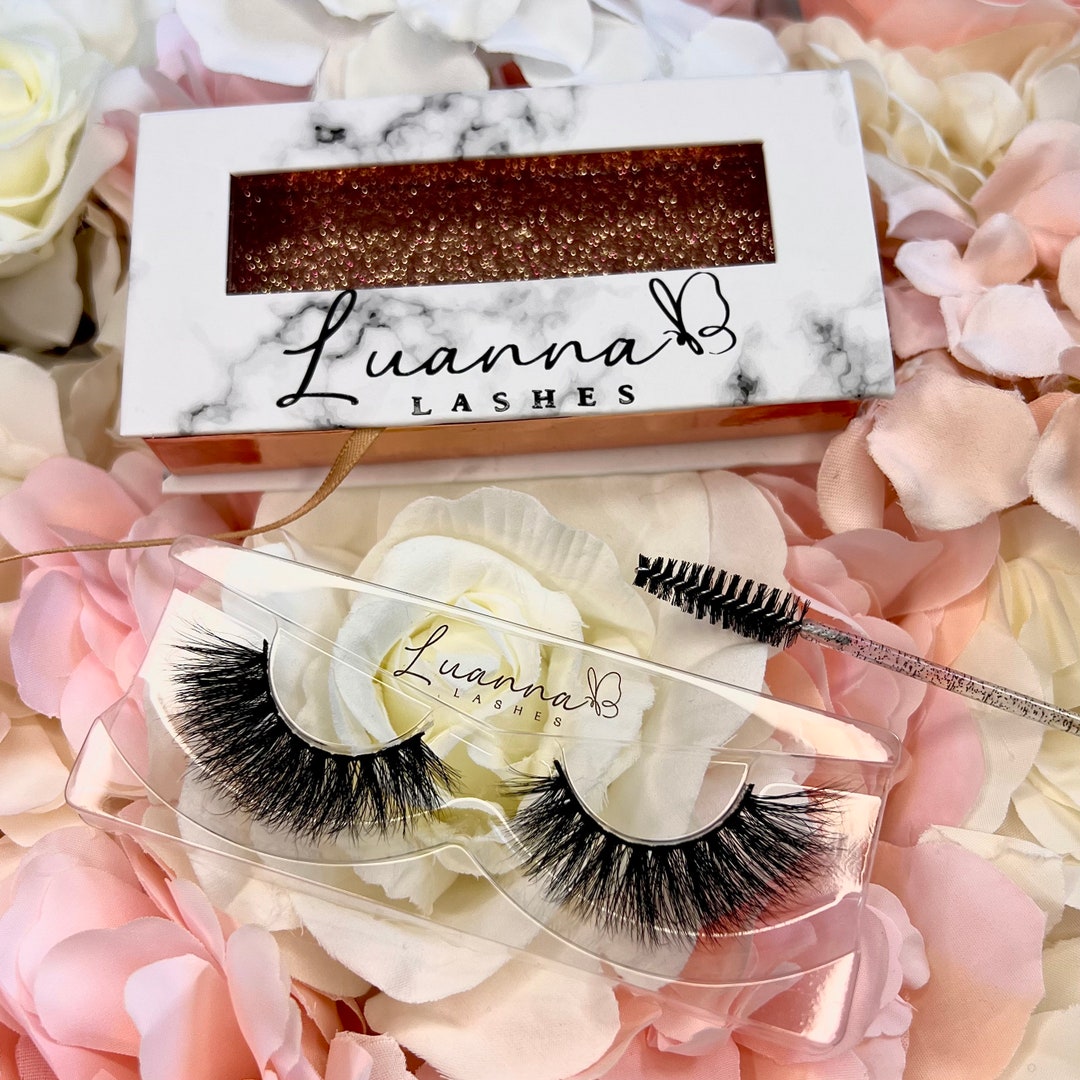 Eyelash Gift Set - Lash Style ‘KATY’ - Fluffy 3D Mink Strip Lashes With ...
