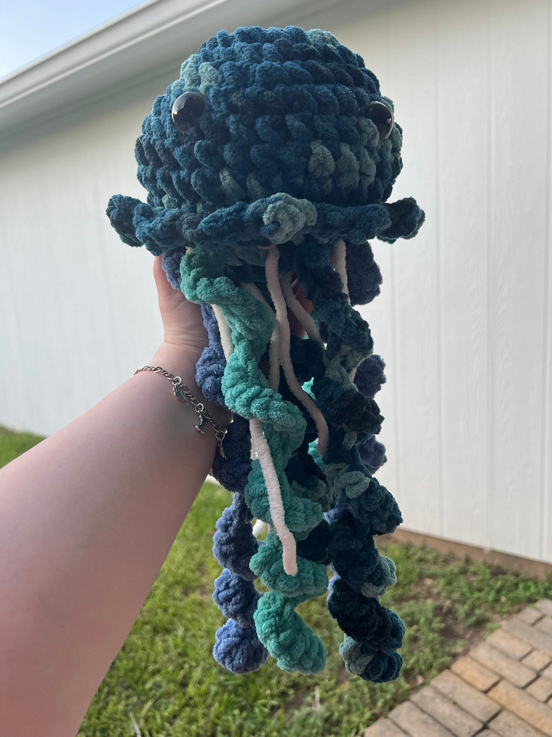 Giant Jellyfish, Man O' War, Crochet, Handmade, Made to Order, Plush - Etsy