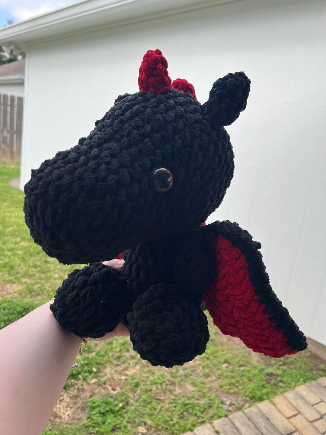 Pebble the Dragon, Crochet, Handmade, Made to Order, Plush - Etsy