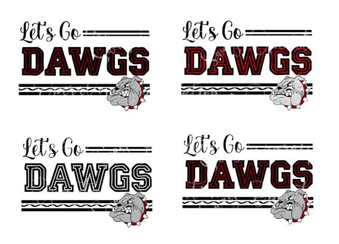 School Spirit Mascot PNG, Lets Go Dawgs, Red School Spirit Bulldogs ...