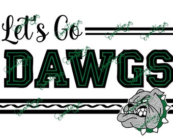 School Spirit Mascot PNG, Lets Go Dawgs, Red School Spirit Bulldogs ...