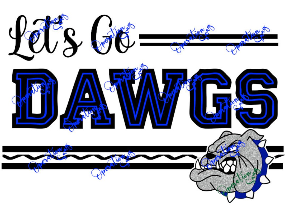 School Spirit Mascot PNG, Lets Go Dawgs, Blue School Spirit Bulldogs ...