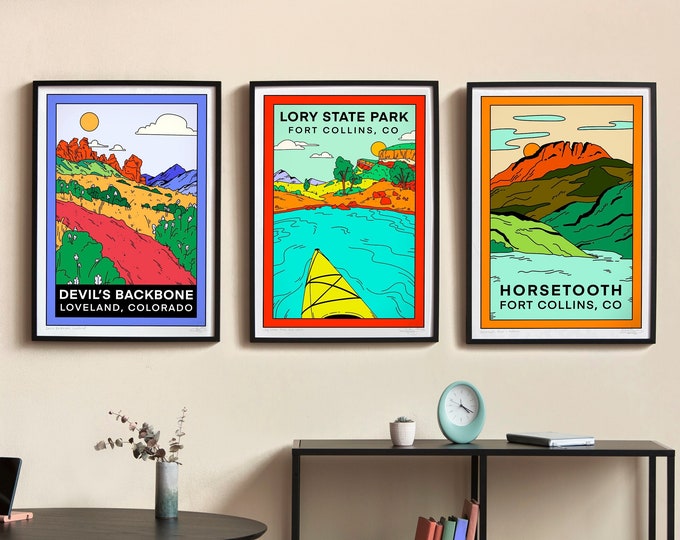 CO Poster Bundle Discount Bulk Set Print Colorado Framed Prints Nature ...